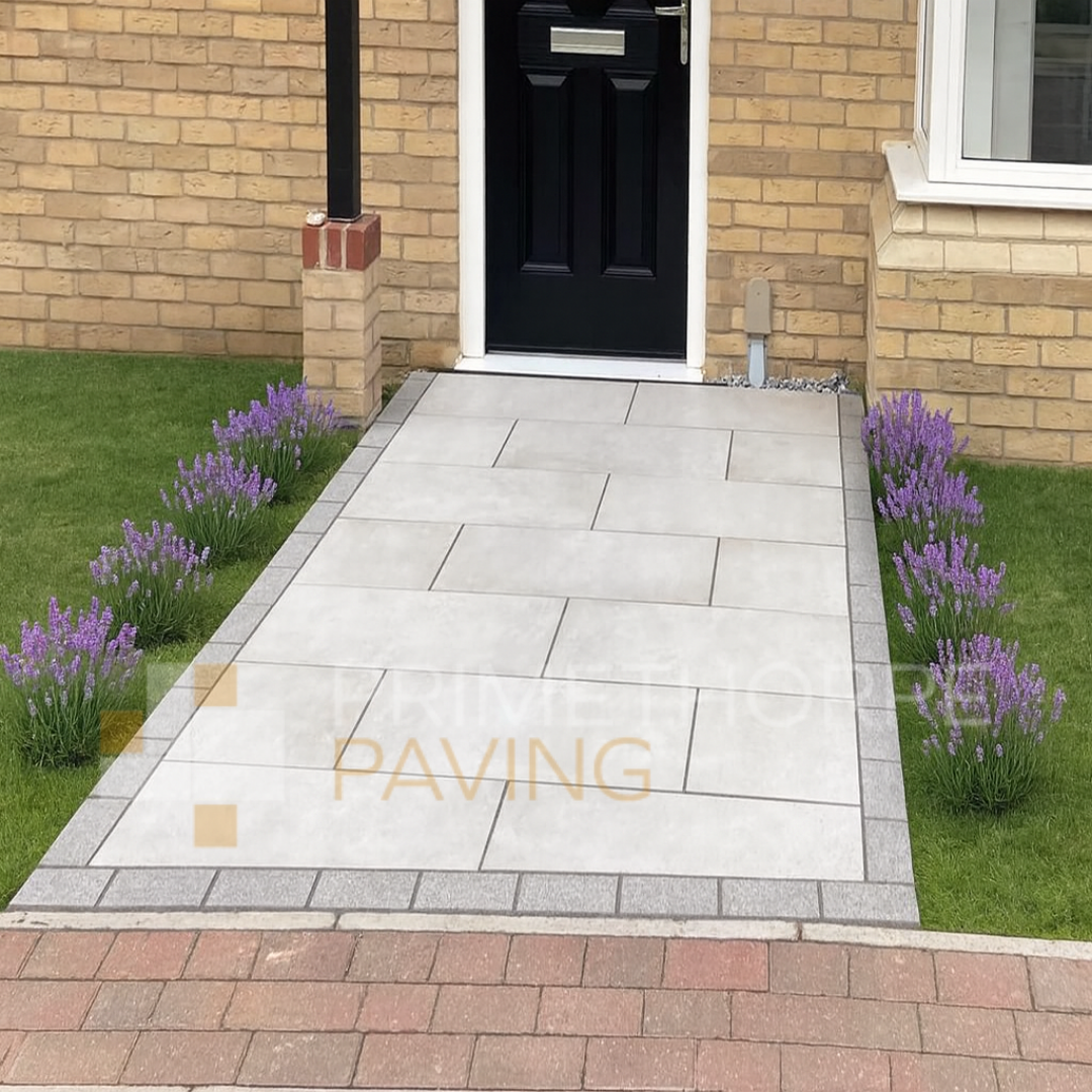 Silver Grey Porcelain Cobble Setts - 200x100mm