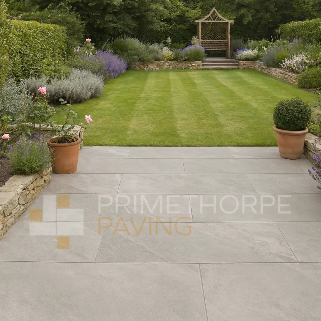 Frame Light Grey Porcelain Paving - 1200 x 600