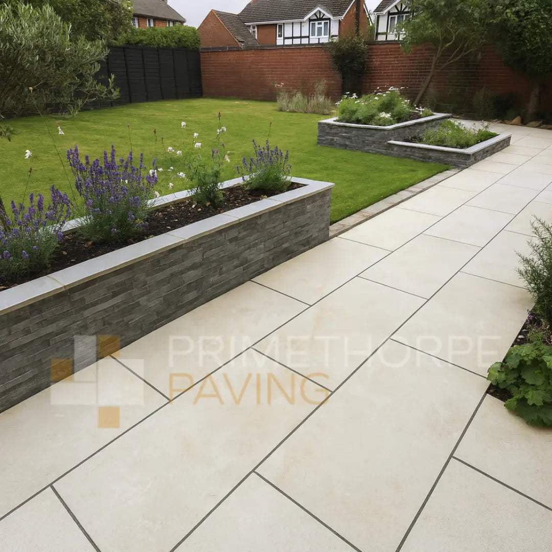 Riva Cream Porcelain Paving - 1000 x 500