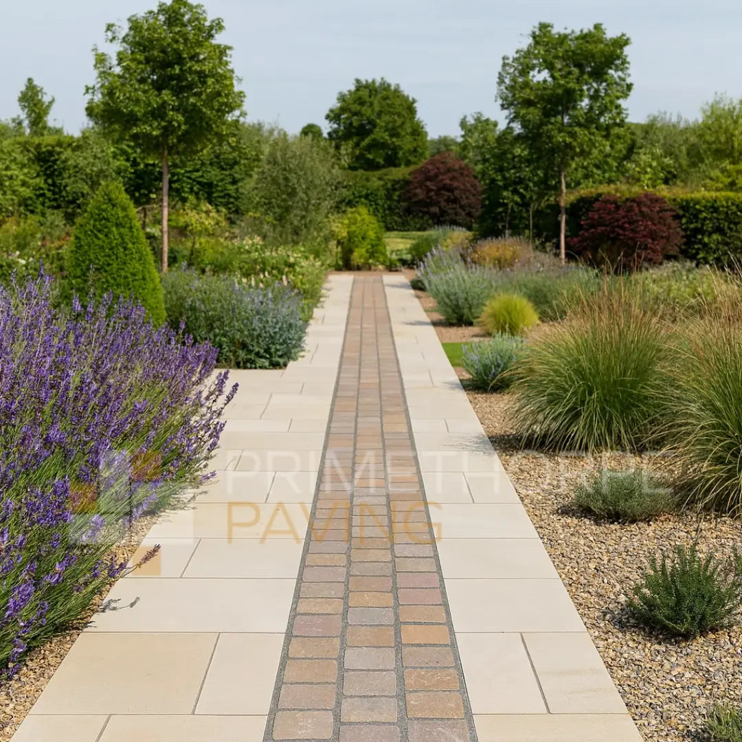 Raj Green Sandstone Cobbles/Setts - 100x100mm